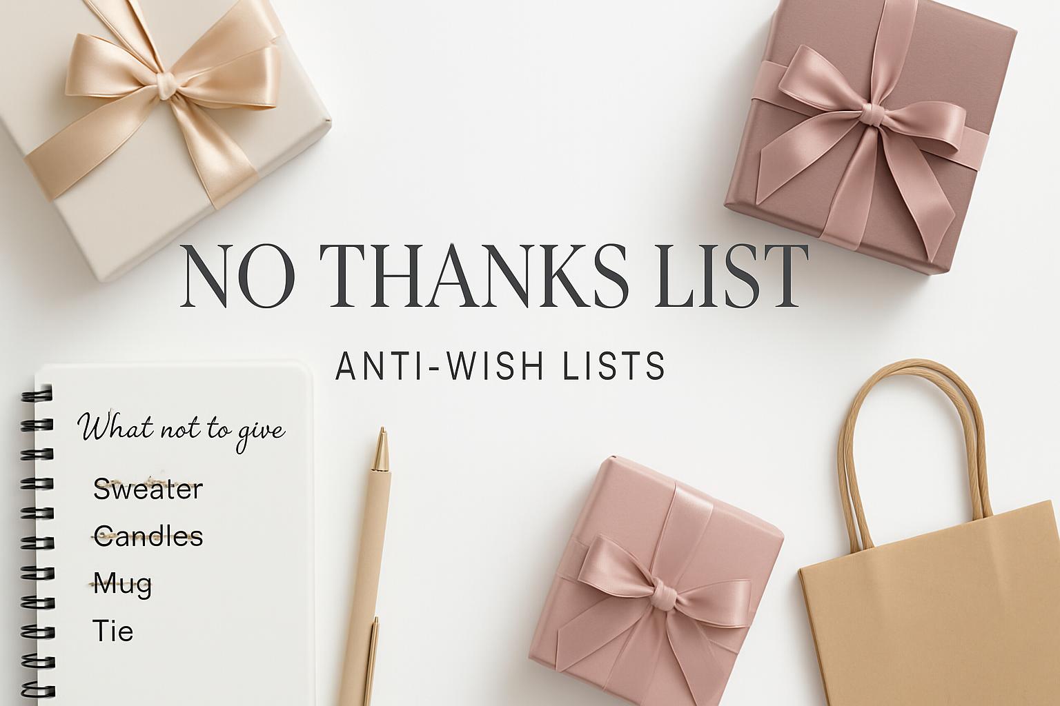 What No Thanks Lists Can Teach You About Someone - Pick It Perfect